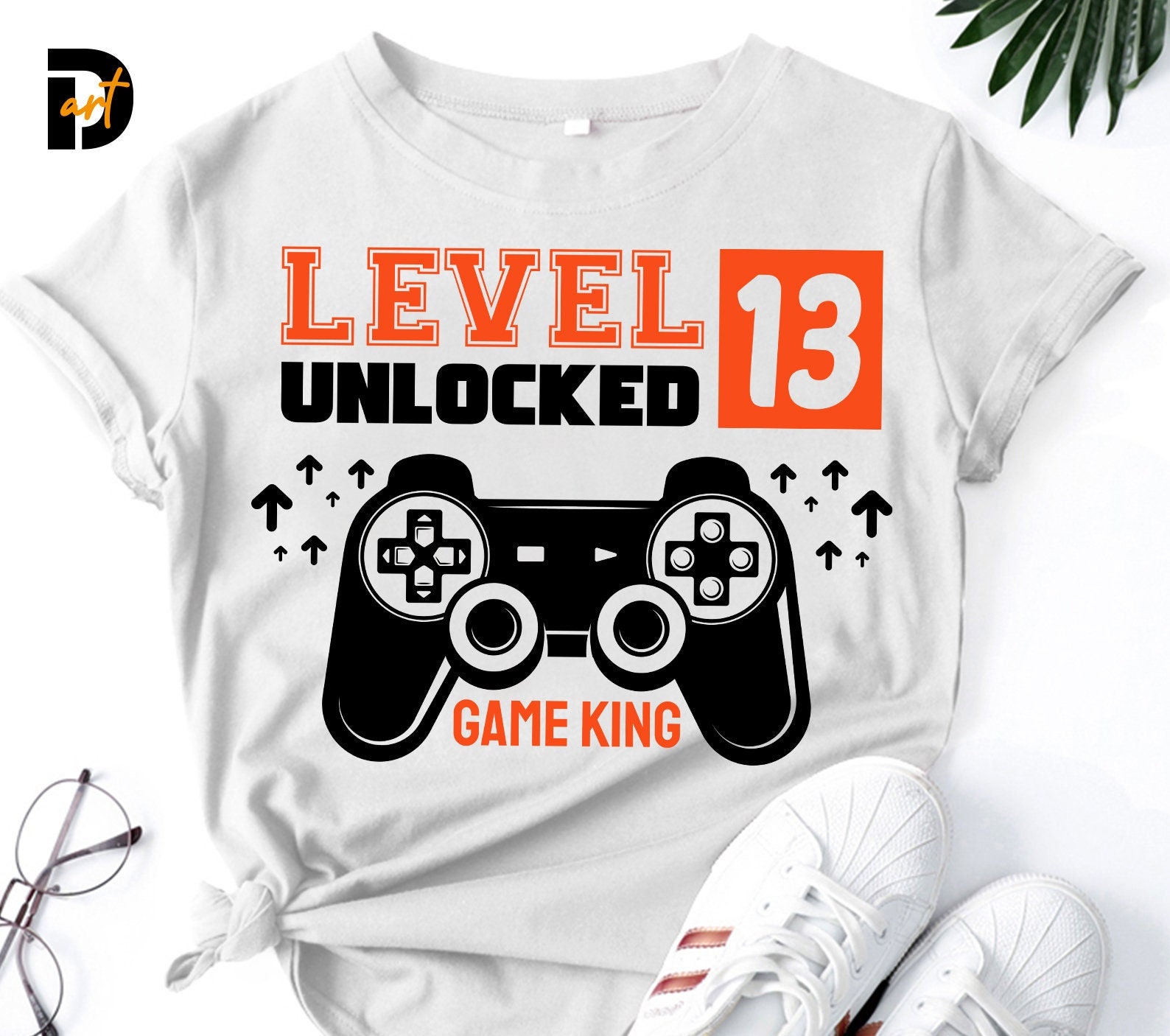 Level 13 Unlocked Svg 13th Birthday Gamer Boy13 Years Old | Etsy