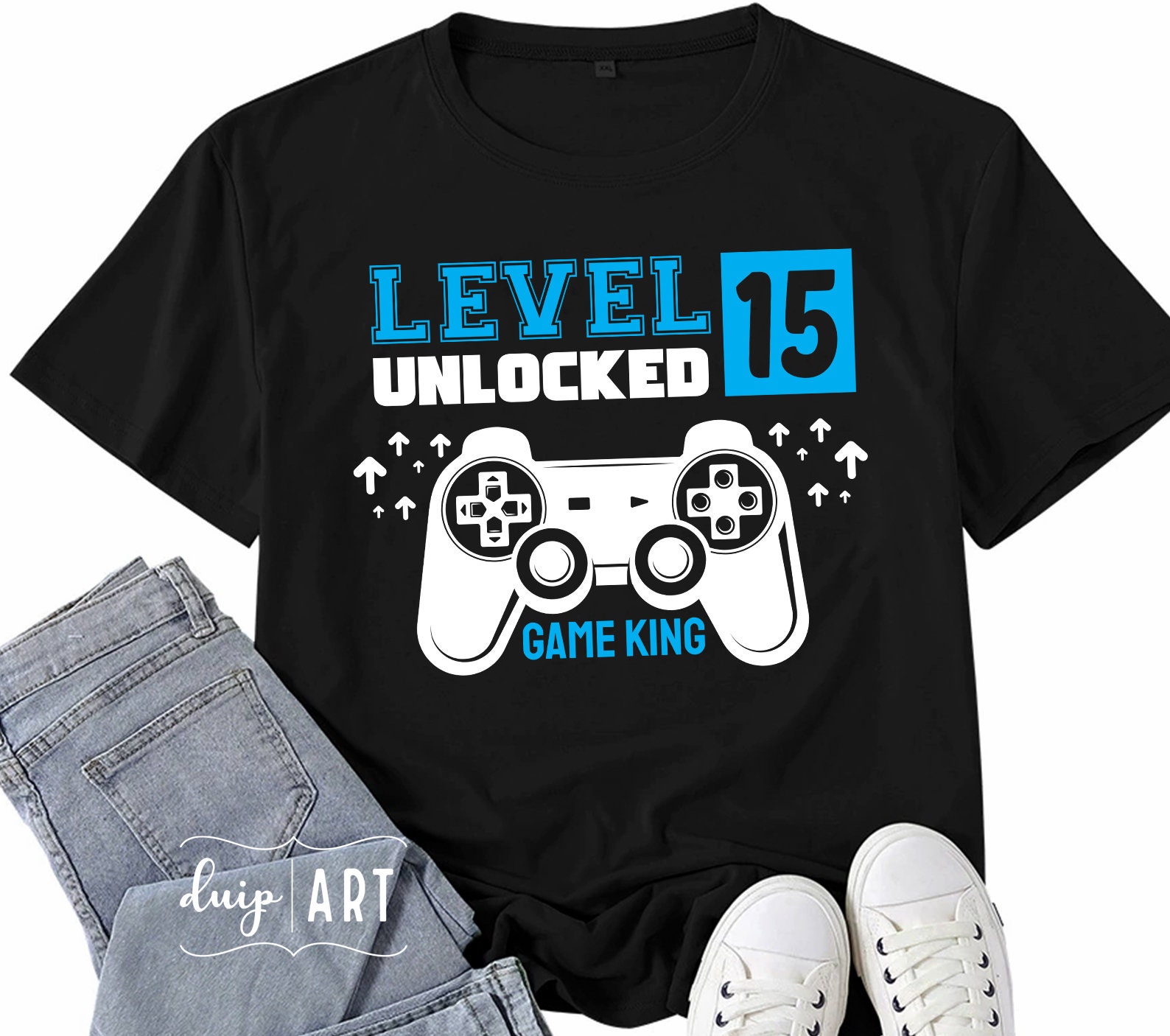Level 15 Unlocked Svg 15th Birthday Gamer Boy15 Years Old - Etsy