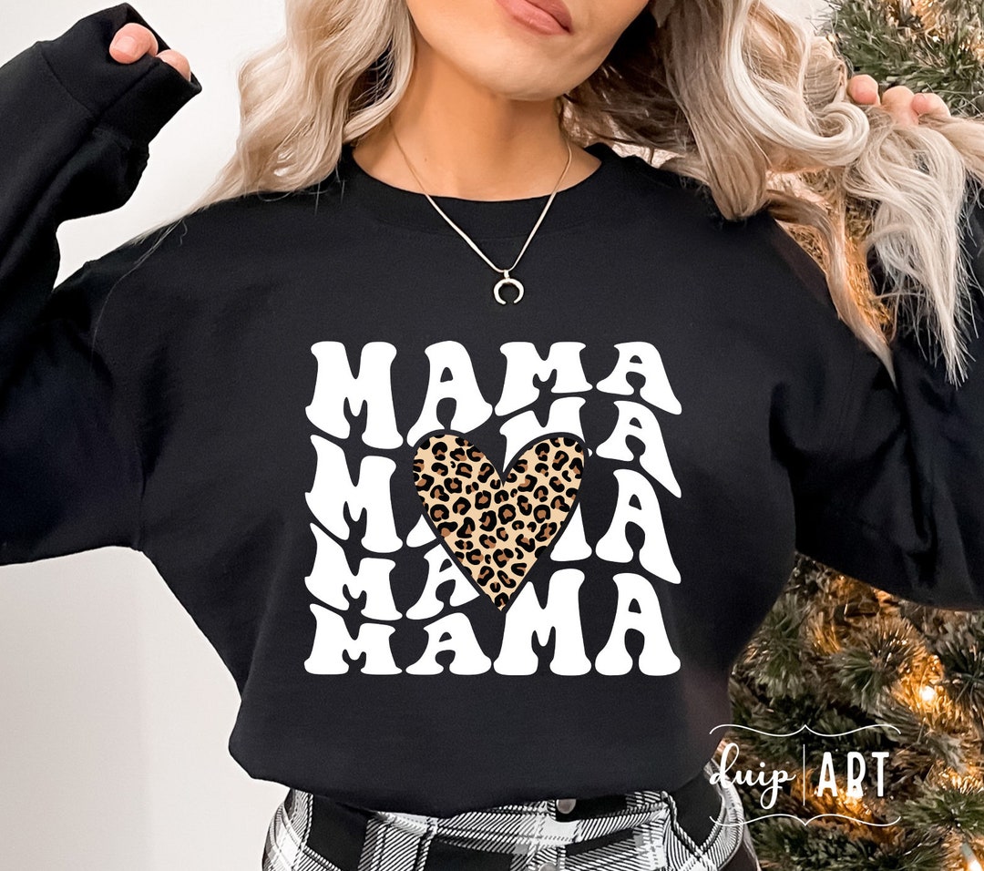 Stacked Mama SVG, Leopard Heart Svg, Leopard Mama Svg, Mother's Day Svg ...