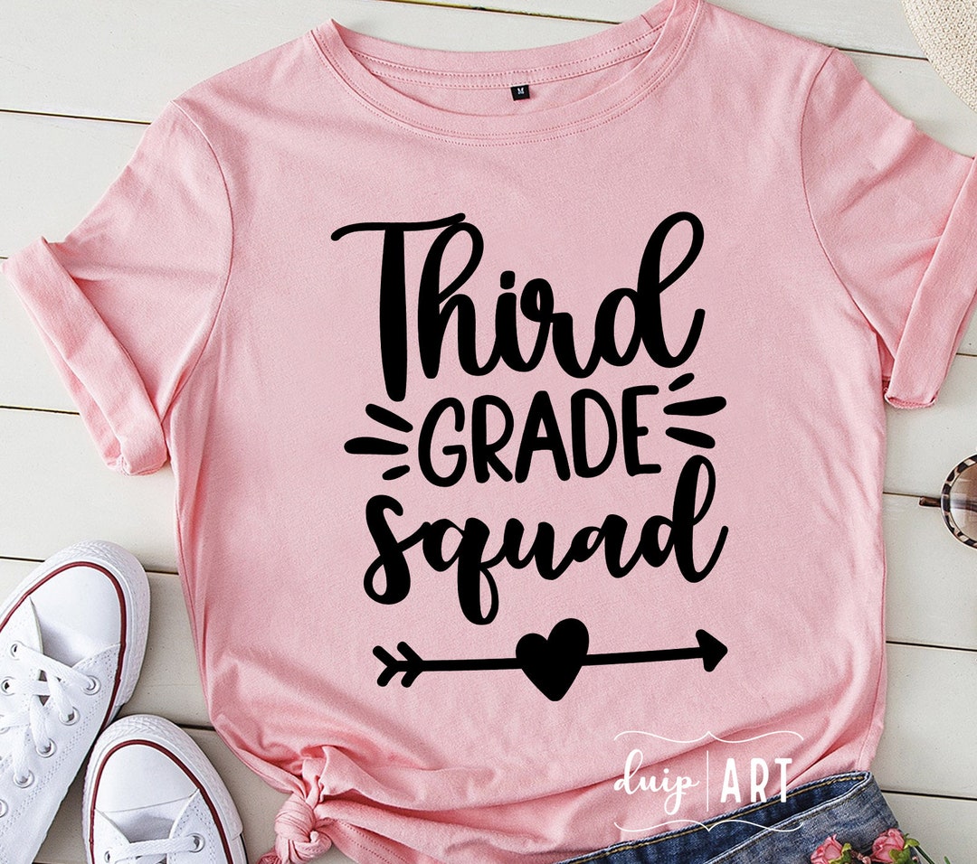 Third Grade Squad SVG, 3rd Grade Squad Svg,back to School Svg,cricut ...