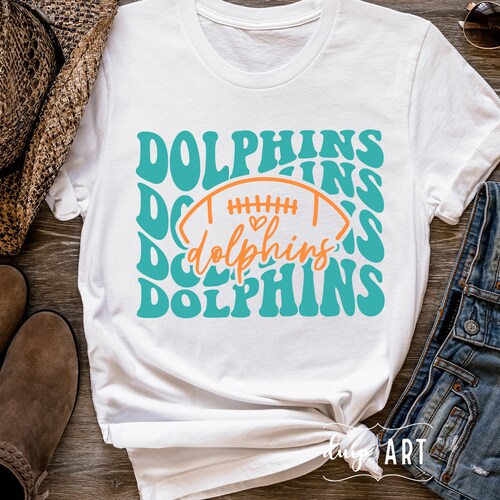 Dolphins Football Svg File - Etsy