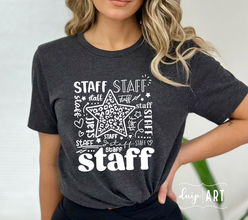 Leopard Staff SVG Staff Typography Svg Staff Svg School - Etsy