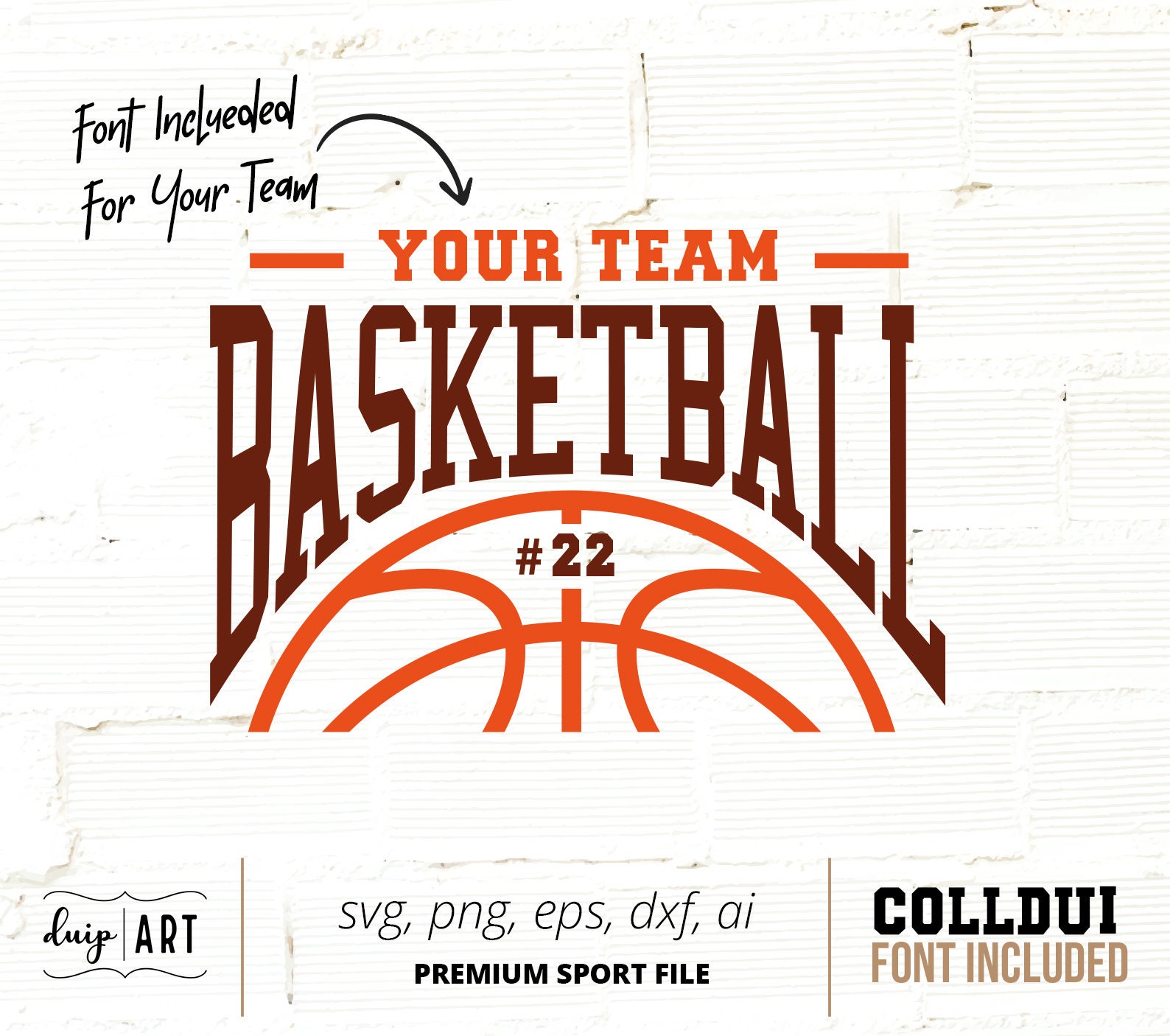 Basketball Team SVG PNG, Basketball Svg, Player Template, Basketball ...