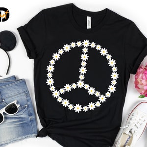 Daisy Peace SVG Peace Sign Svg Daisy Flower Svg Cricut Svg | Etsy