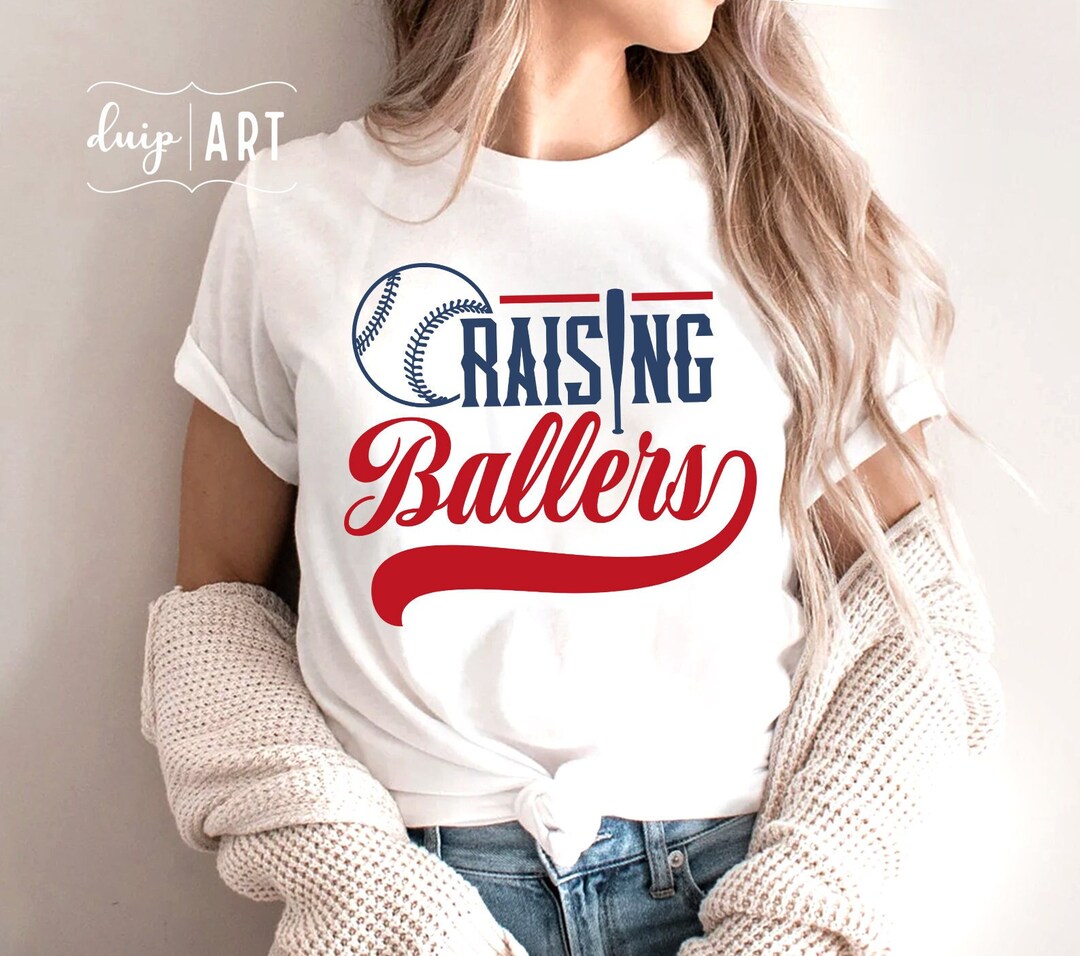 Raising Ballers SVG, Baseball Mom/dad Shirt, Cricut Cut File (digital ...