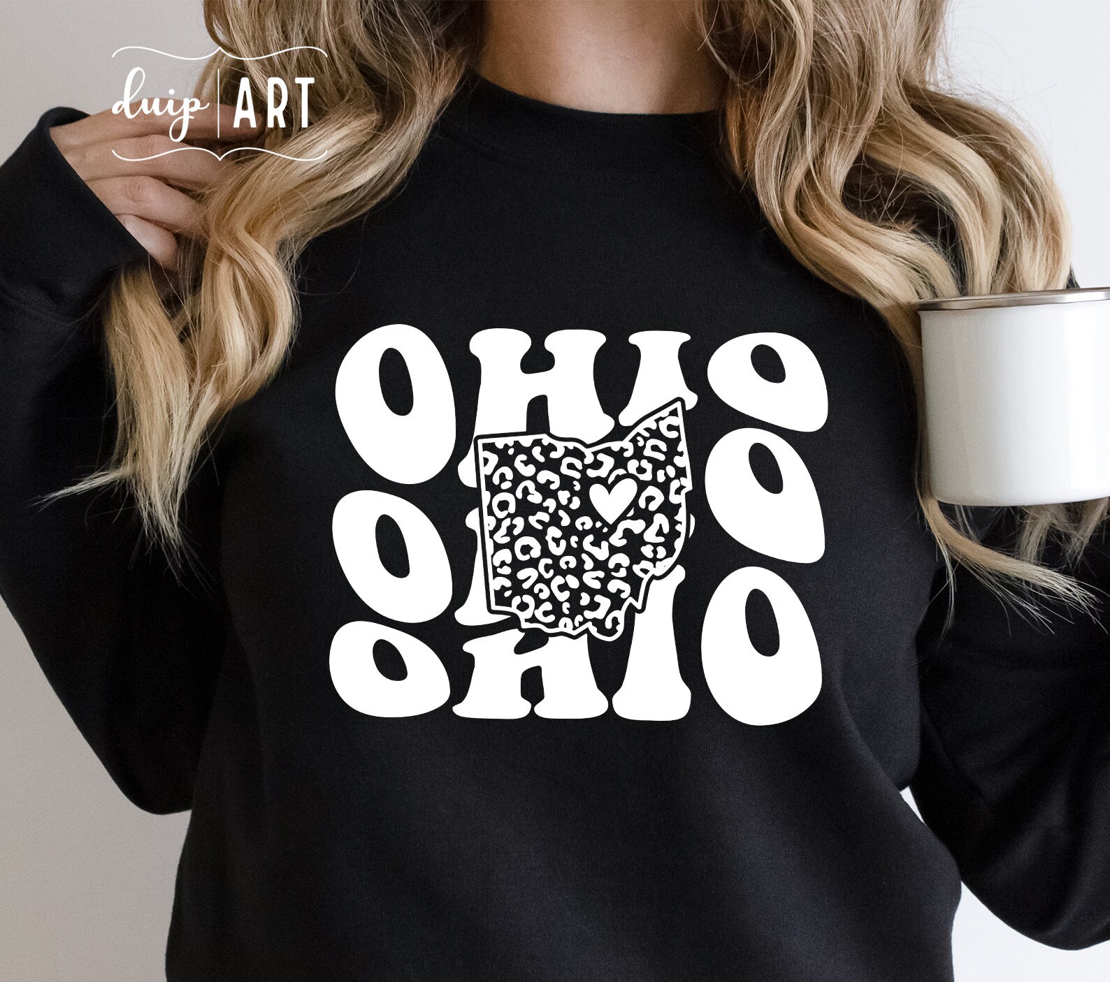 Stacked Ohio SVG Leopard Ohio Svg Ohio Svgohio State - Etsy