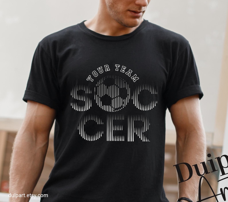 Editable Soccer Team Shirt Design, SVG PNG (digital Download) - Etsy
