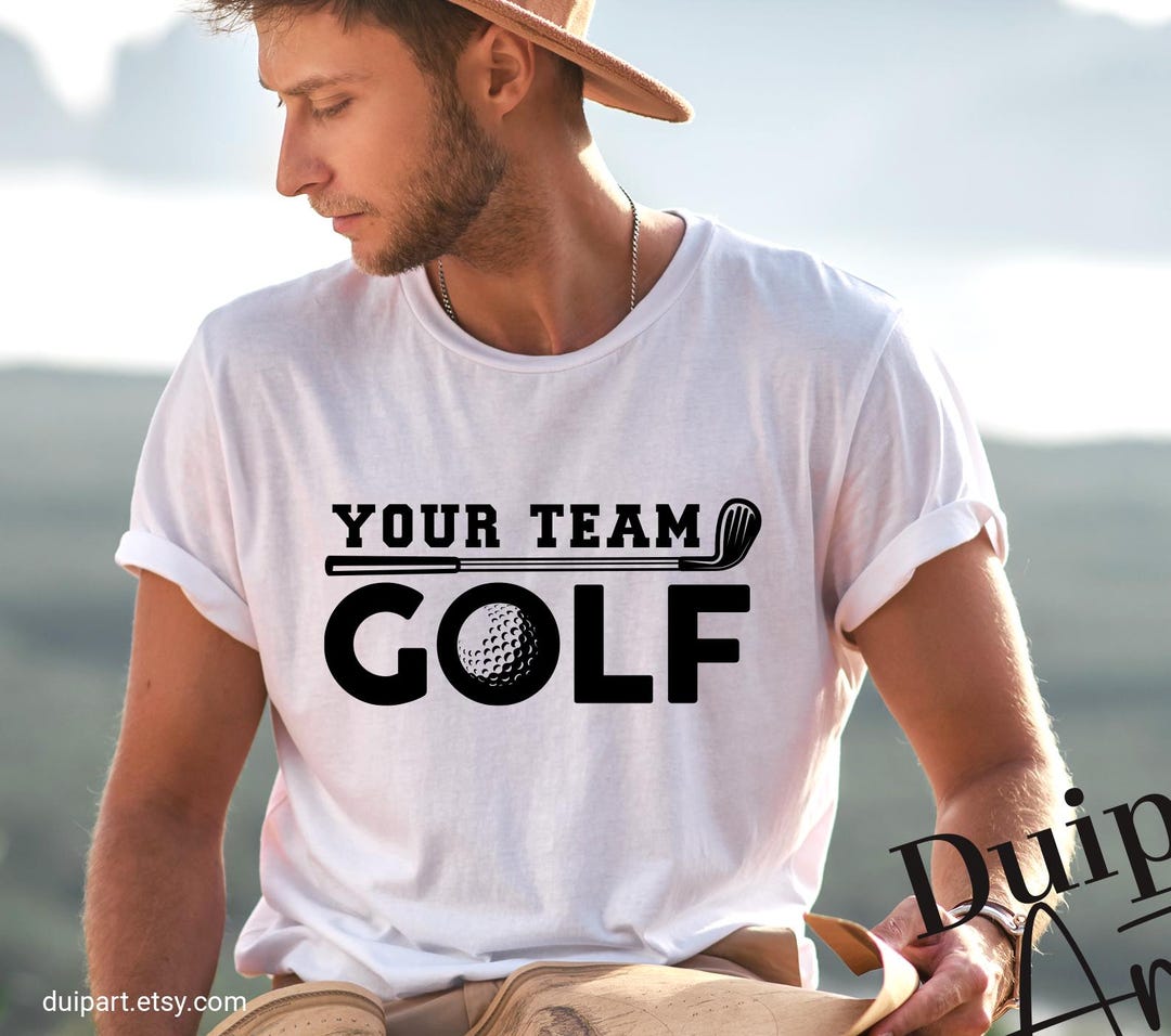 Golf SVG PNG, Golf Team Template Svg Png, Golf Cut File, Golfer Shirt ...