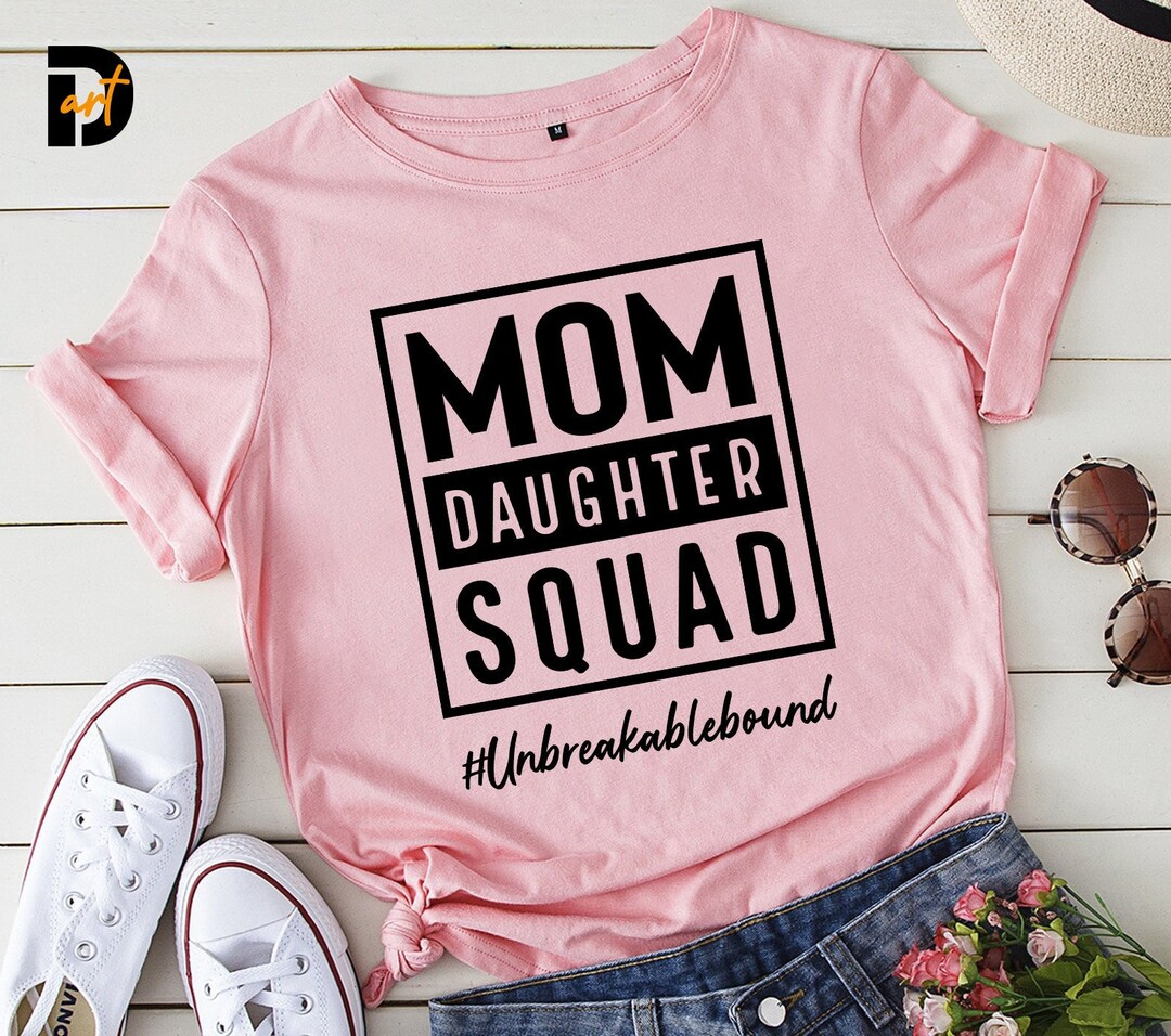 Mom Daughter Squad Svg Mom Svg Mom Daughter Squad Etsy