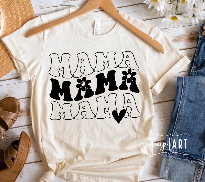 Mama SVG Stacked Mama Svg Retro Mama Svgboho Mama Svg Mama - Etsy