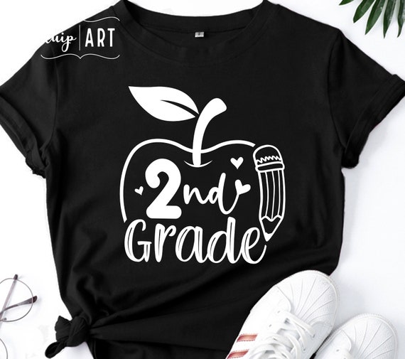 Apple Second Grade SVG 2nd Grade Svg Second Grade Teacher - Etsy