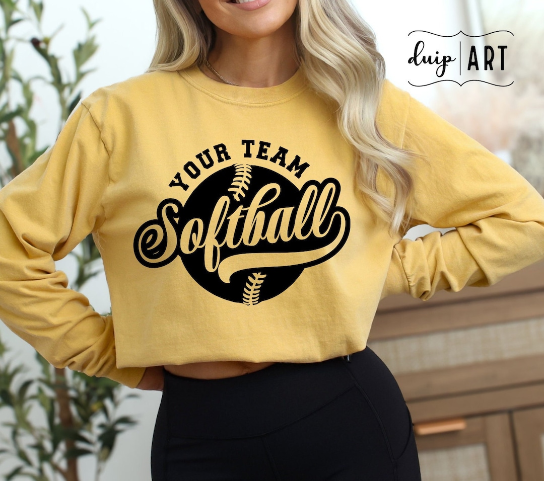 Retro Softball Shirt Design Template Svg Png, Team Template Svg ...