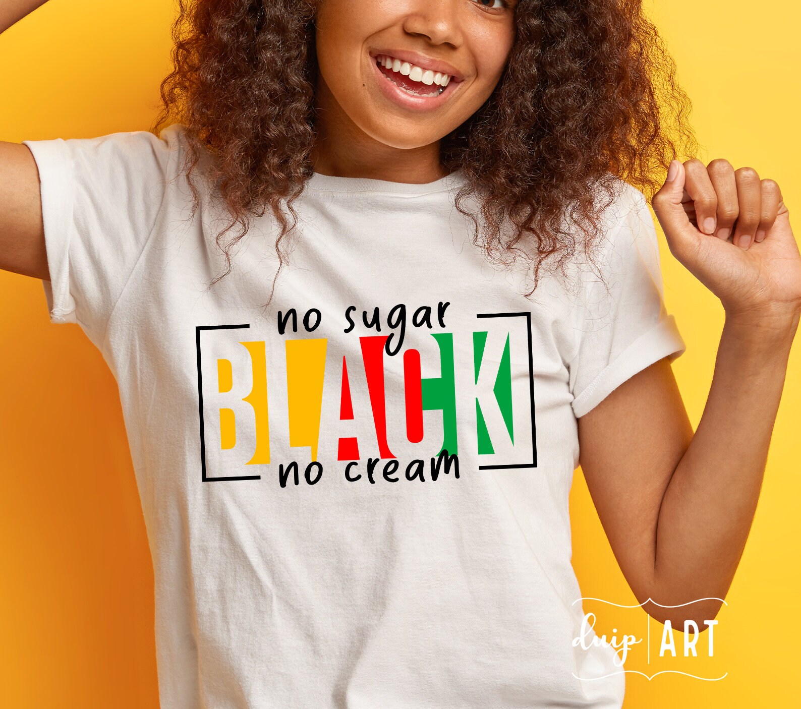 Black No Sugar No Cream SVG, Melanin Shirt Design (digital Download) - Etsy