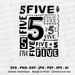 5th Birthday SVG, I Am 5 Svg, 5 Five Collage Svg, Boy Birthday Svg ...