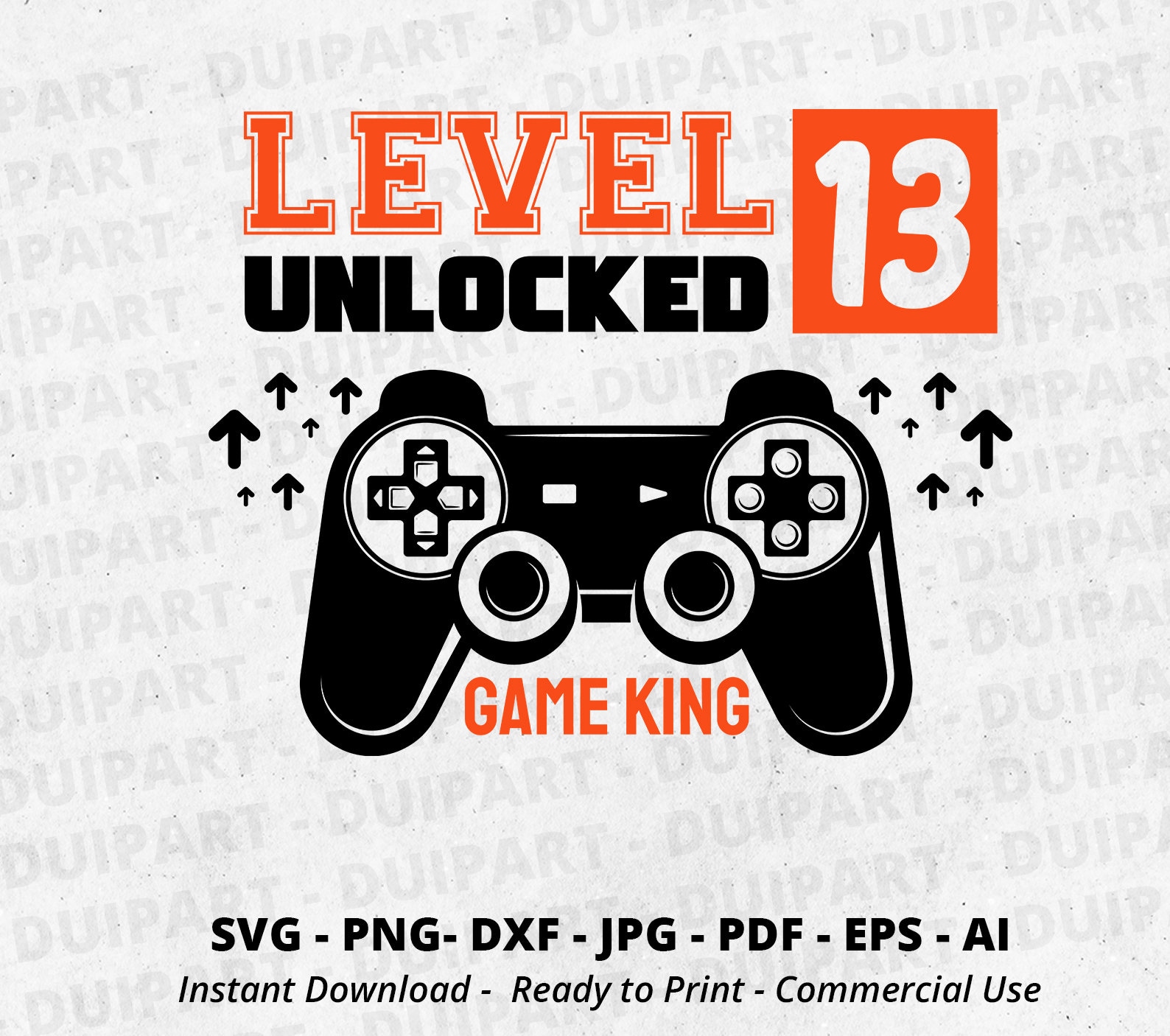 Level 13 Unlocked Svg 13th Birthday Gamer Boy13 Years Old | Etsy