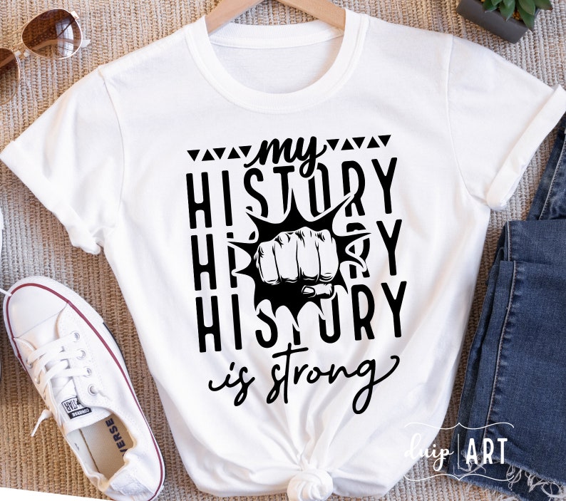 My History is Strong SVG Afro Woman Svg Black Woman Svg - Etsy