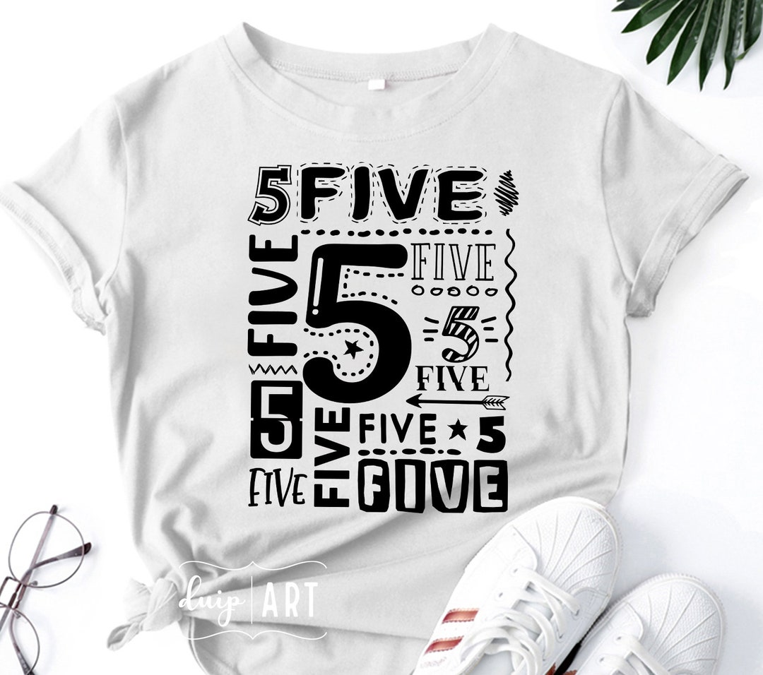 5th Birthday SVG, I Am 5 Svg, 5 Five Collage Svg, Boy Birthday Svg ...