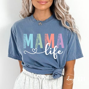 Mama Life SVG PNG, Mama Svg, Leopard Mama Svg, Mom Svg, Colorful Mama ...