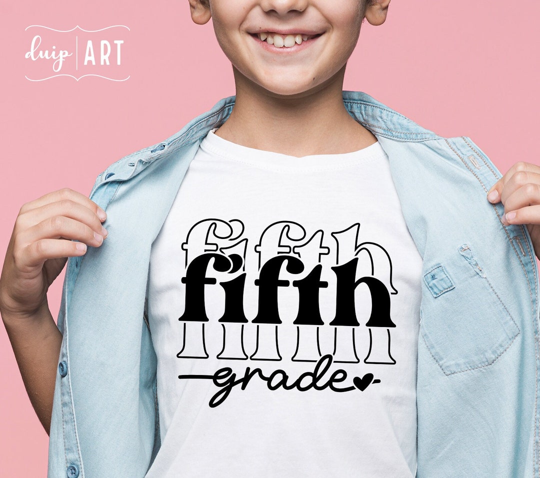 Fifth Grade SVG PNG, Fifth Grade Vibes Svg, 5th Grade Svg, Back to ...