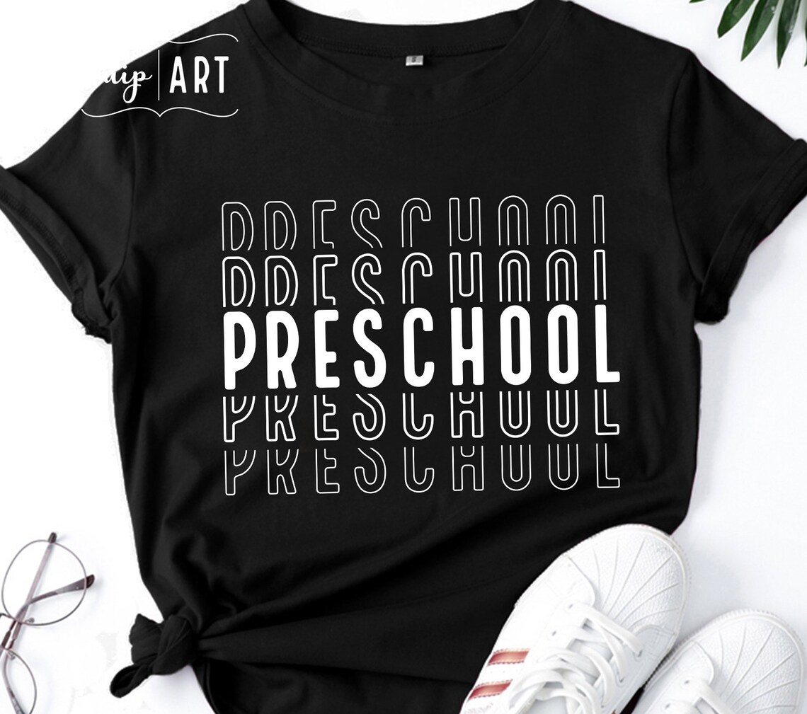 Stacked Preschool Svgpreschool Svgfirst School Svgback to - Etsy