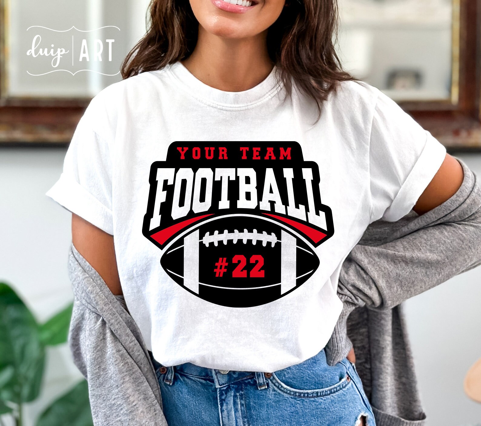 Football Team Svg, Personalized Design Template (digital Download) - Etsy