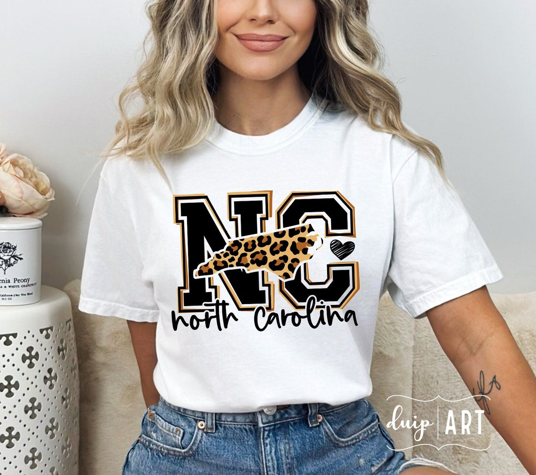 North Carolina Leopard Svg, NC Leopard Svg, North Carolina Svg, Leopard ...