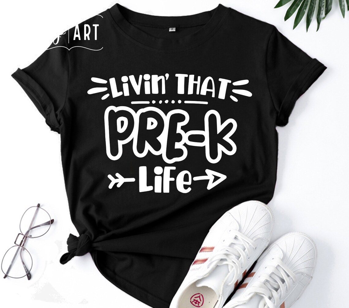 Livin That Pre-k Life SVG Pre-k Svgpre-k Teacherteacher - Etsy