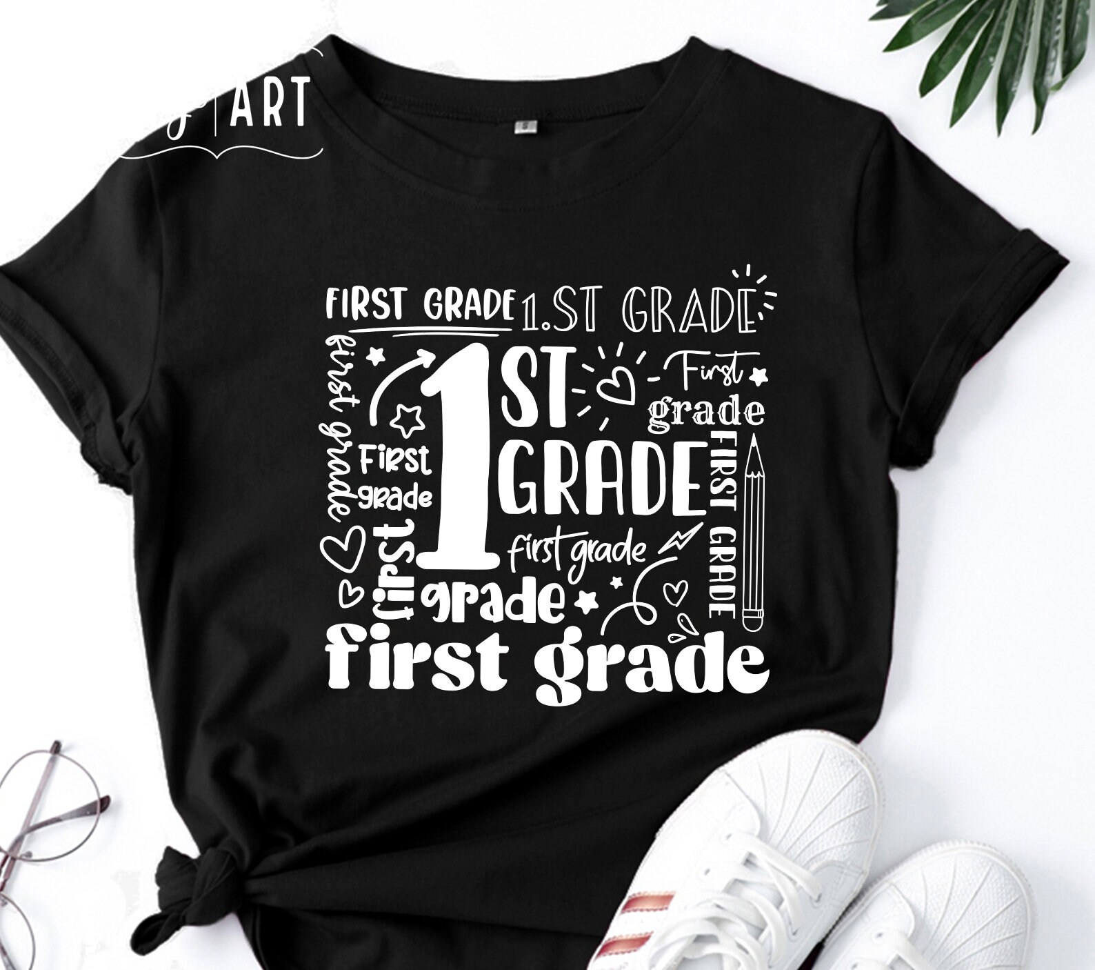 First Grade Typography Svgfirst Grade Svgback to School - Etsy