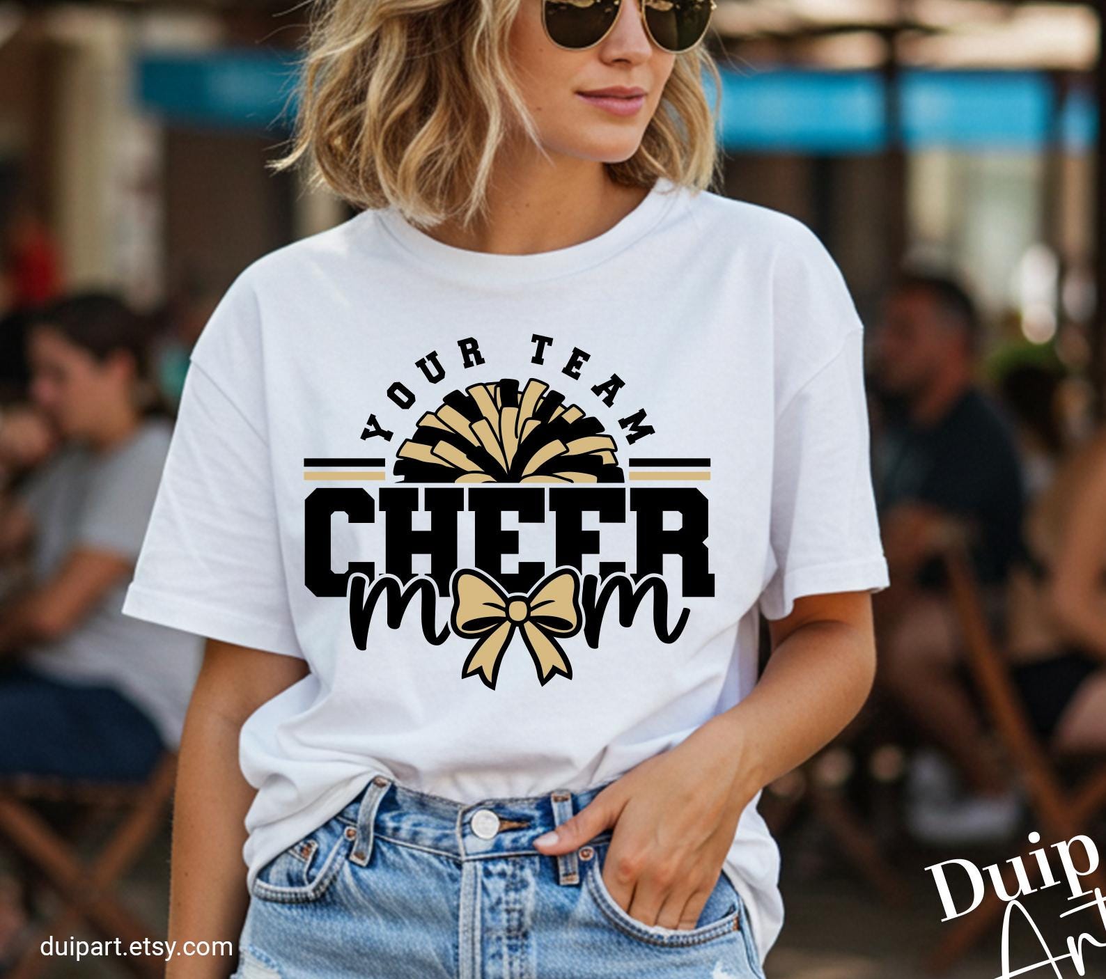 Cheer Mom SVG PNG File, Cheerleading Shirt Design (digital File) - Etsy