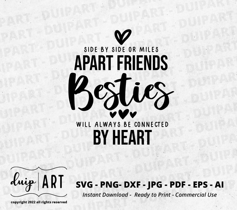 Besties Svg Friends Svg Best Friends Shirt Connected By Etsy