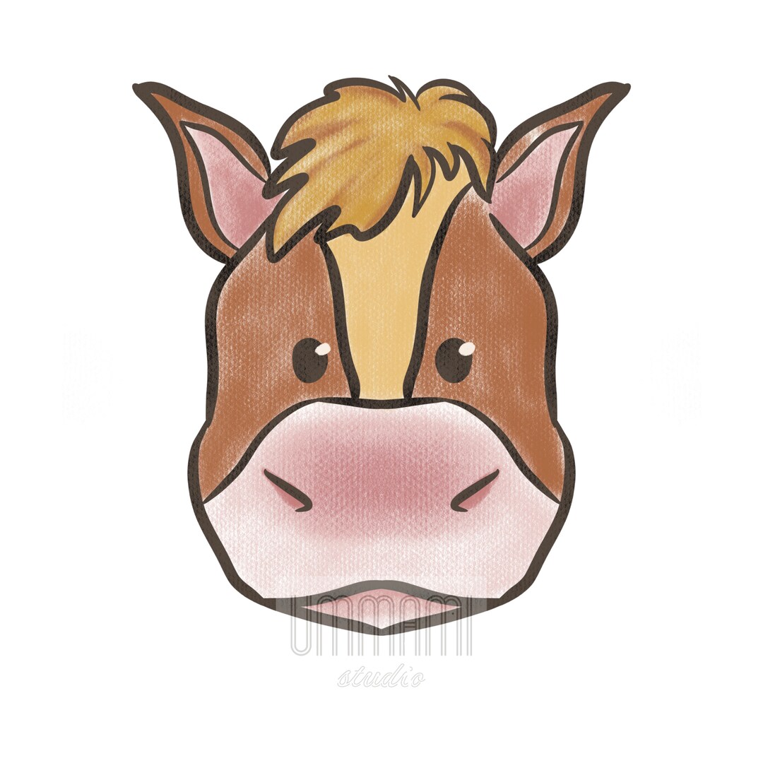 INSTANT DOWNLOAD Horse Farm Clipart, Cute Farm Animals Digital Clip Art ...