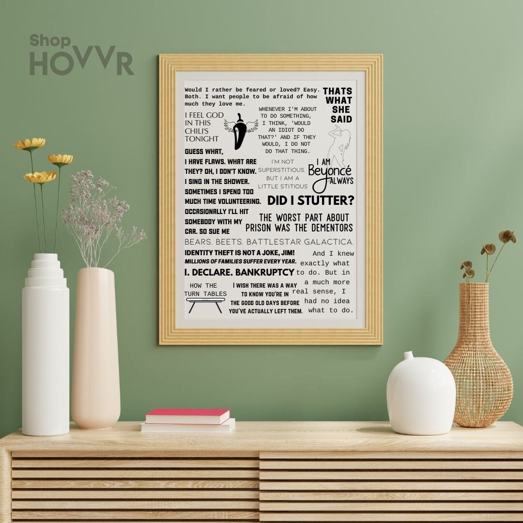 The Office Show Quotes| DIGITAL DOWNLOAD | PNG File | Downloadable ...