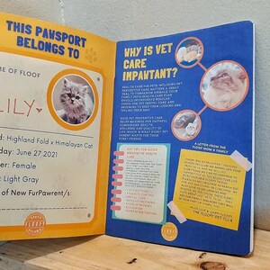 Pet "pawsport" Veterinary Health Record - Etsy