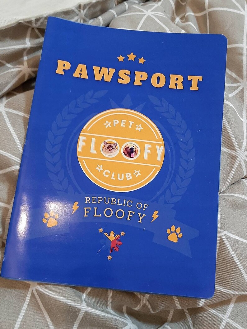 Pet "pawsport" Veterinary Health Record - Etsy