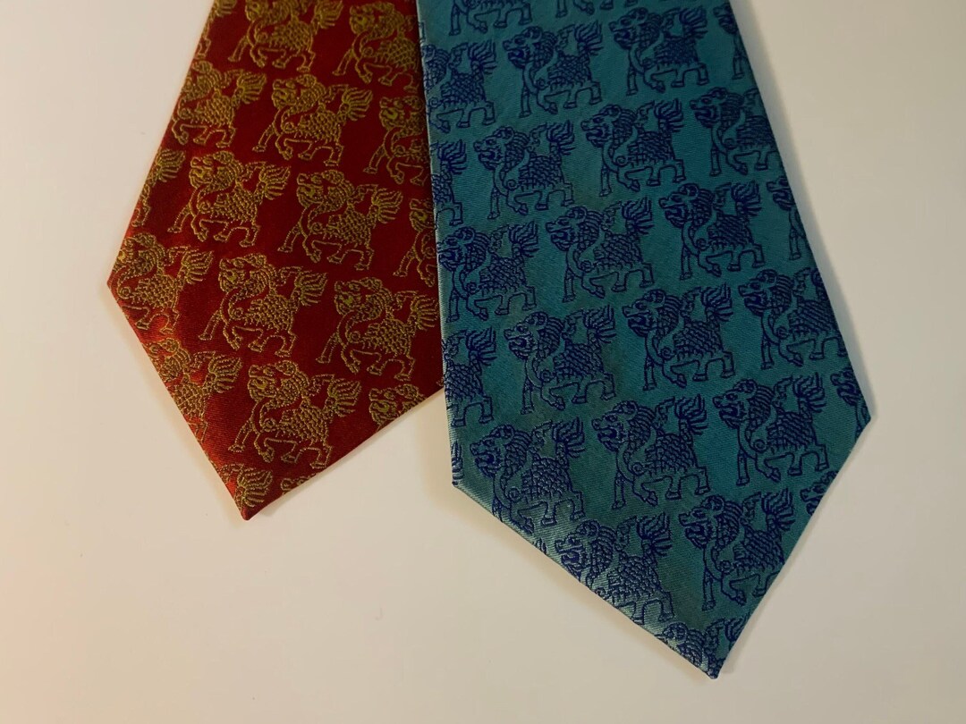 Japanese Qilin / Kirin Silk Tie - Multiple Colors - Etsy