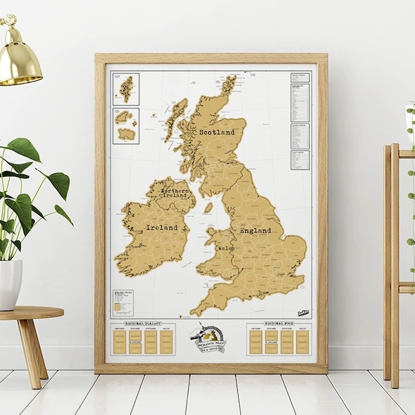 Scratch off Map of Uk - Etsy UK
