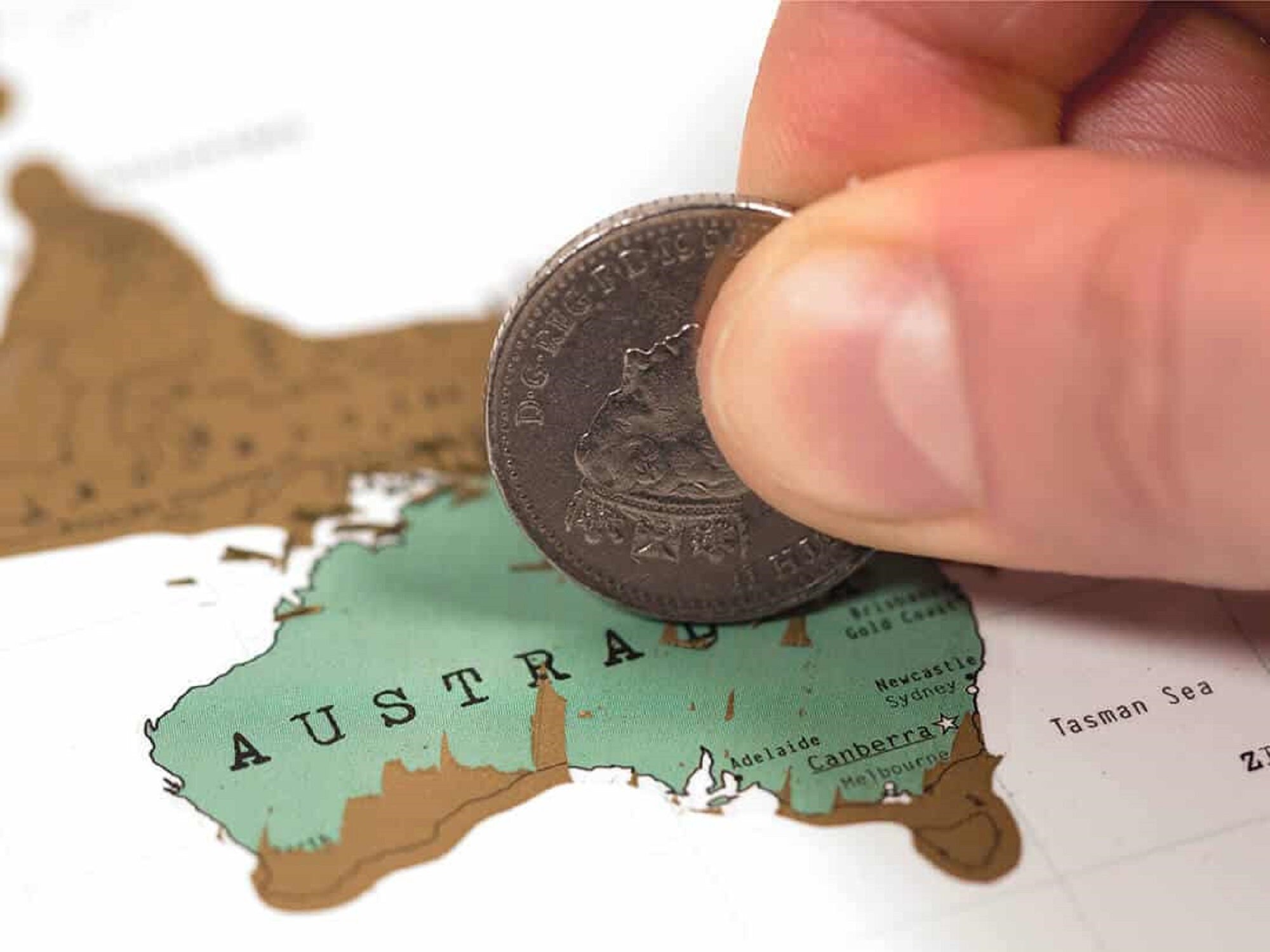 Scratch Map Original Travel Size Scratch off Map Mini | Etsy UK