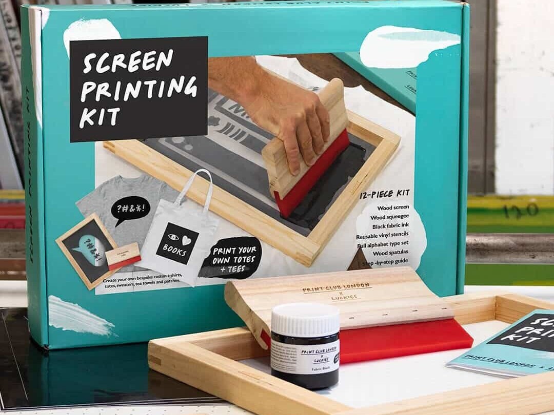 Screen Printing Kit DIY Art Set Arts & Crafts Gifts Beginners Screen ...