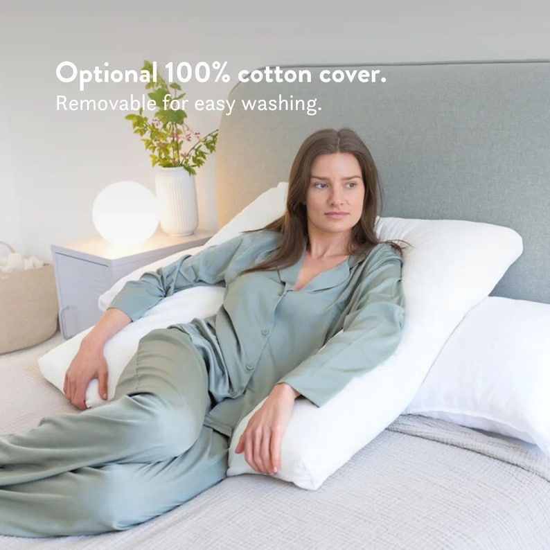 Cuddle Pillow - Extra Large U Shape Cuddle Pillow - Pregnancy, Comfort ...