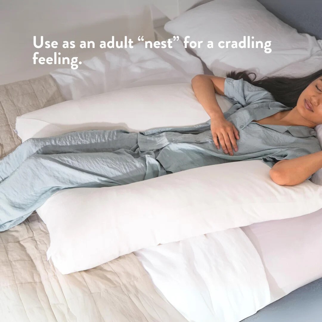 Cuddle Pillow - Extra Large U Shape Cuddle Pillow - Pregnancy, Comfort ...