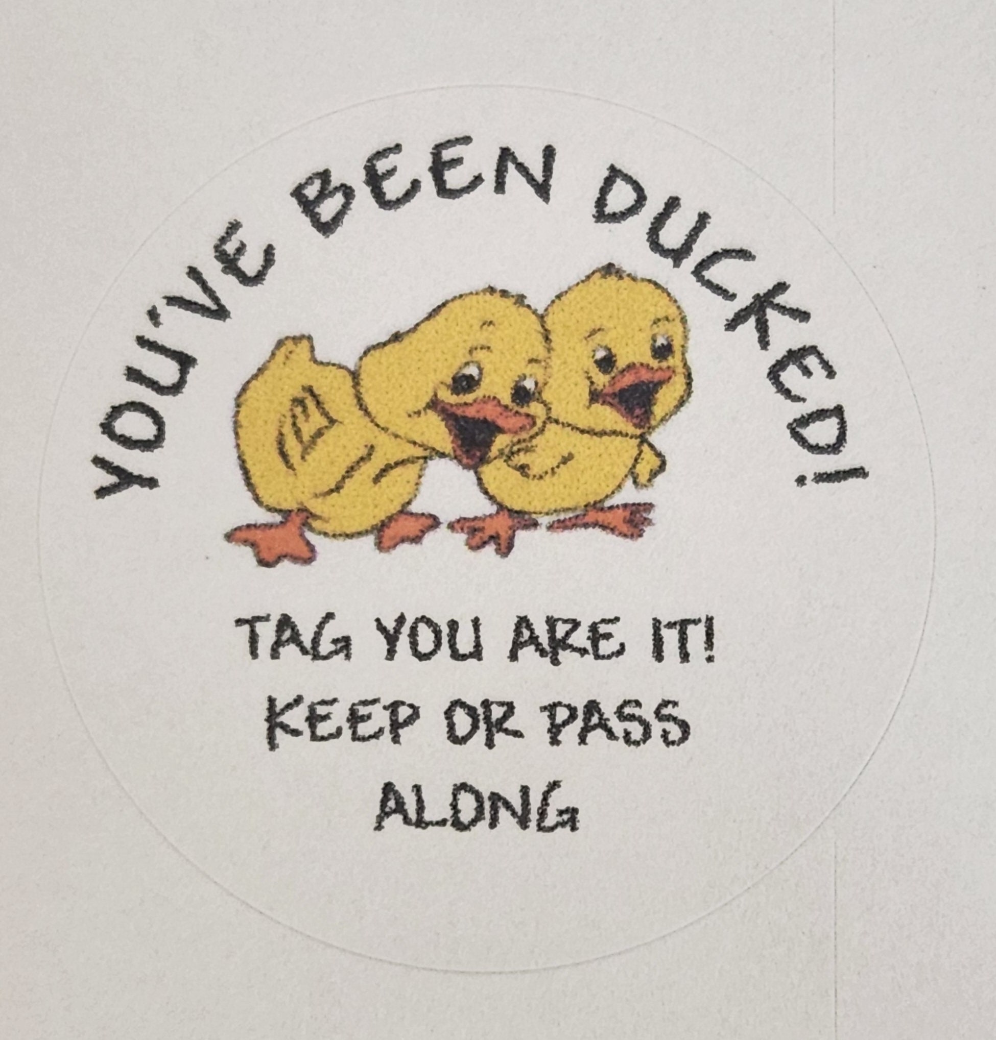 90 You've Been Ducked Stickers - Etsy
