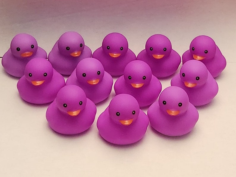 12 Purple Rubber Ducks With LED Light Great Gift for Any Occasion or ...