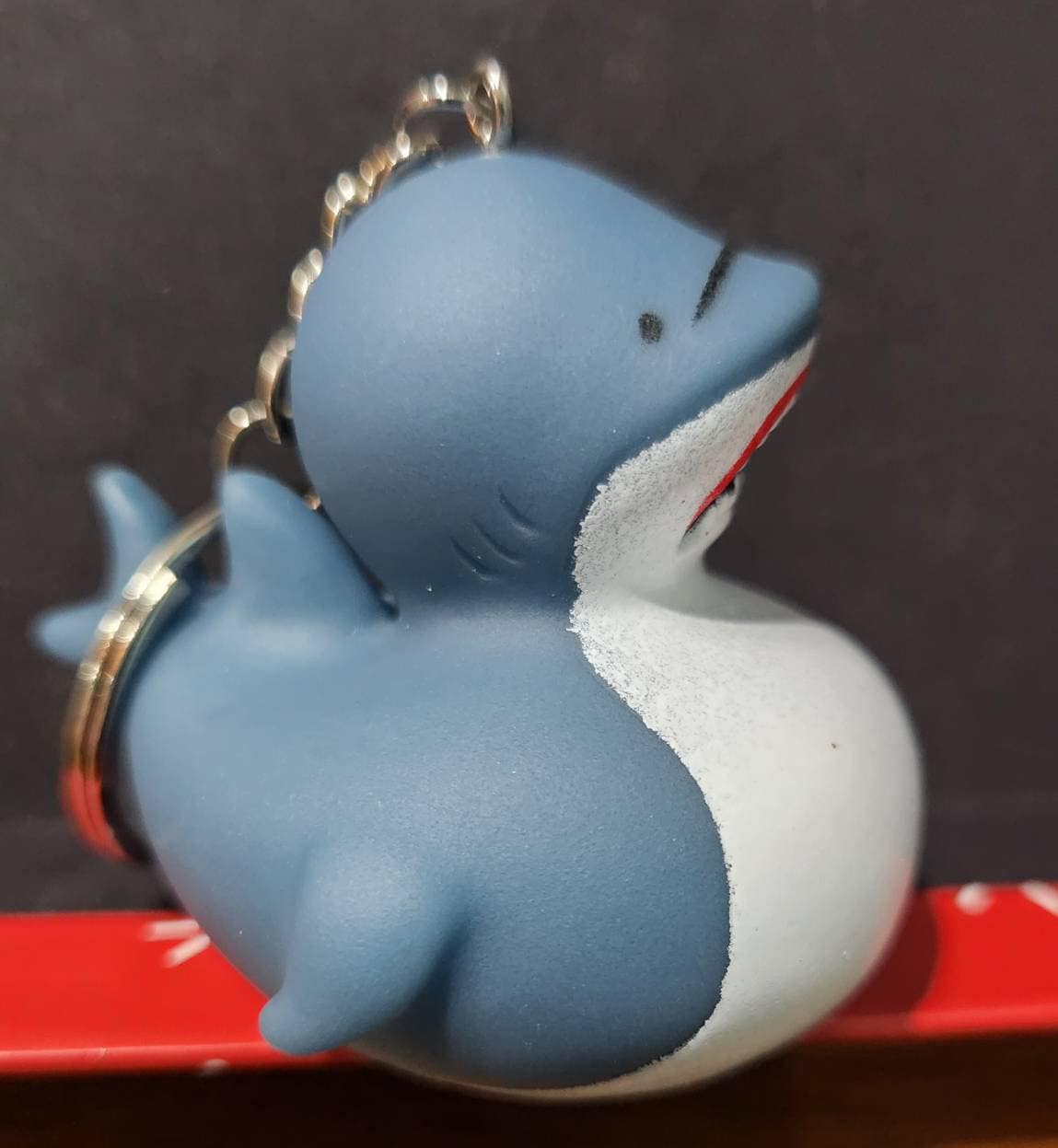 Shark Rubber Duck Keychain Great for Birthdaysholidaysfun - Etsy