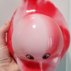 Red Marbled Rubber Duck - Etsy