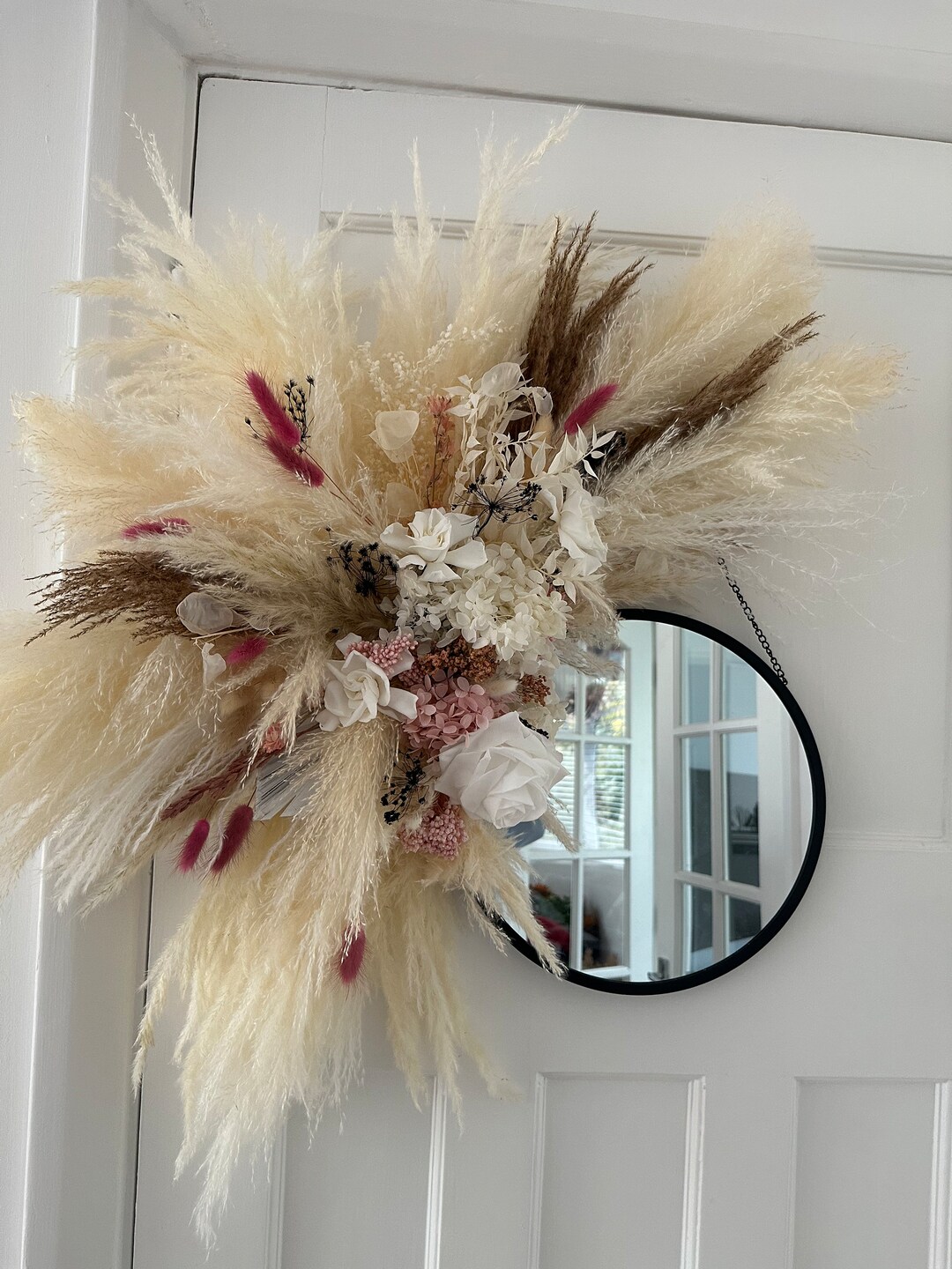 Pampas Mirror | Pampas Wall Decoration | Pampas Sign Arrangement Pampas ...