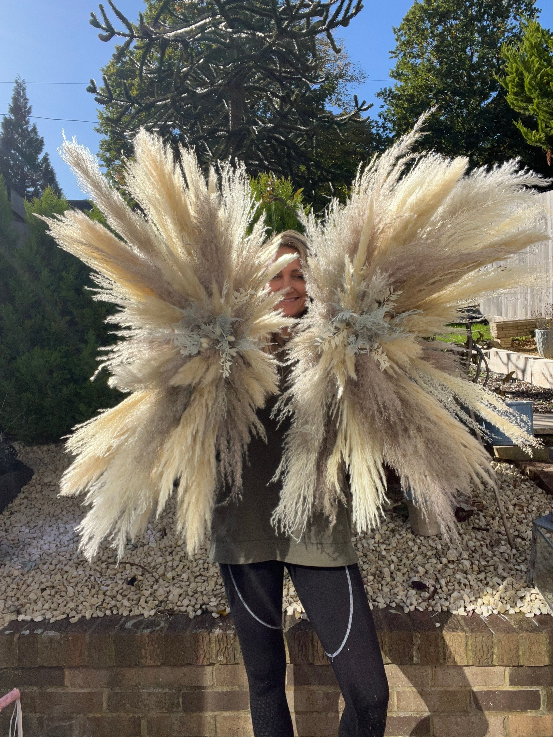 Pampas Wings Pampas Backdrop Salon Decor Dried Flower - Etsy