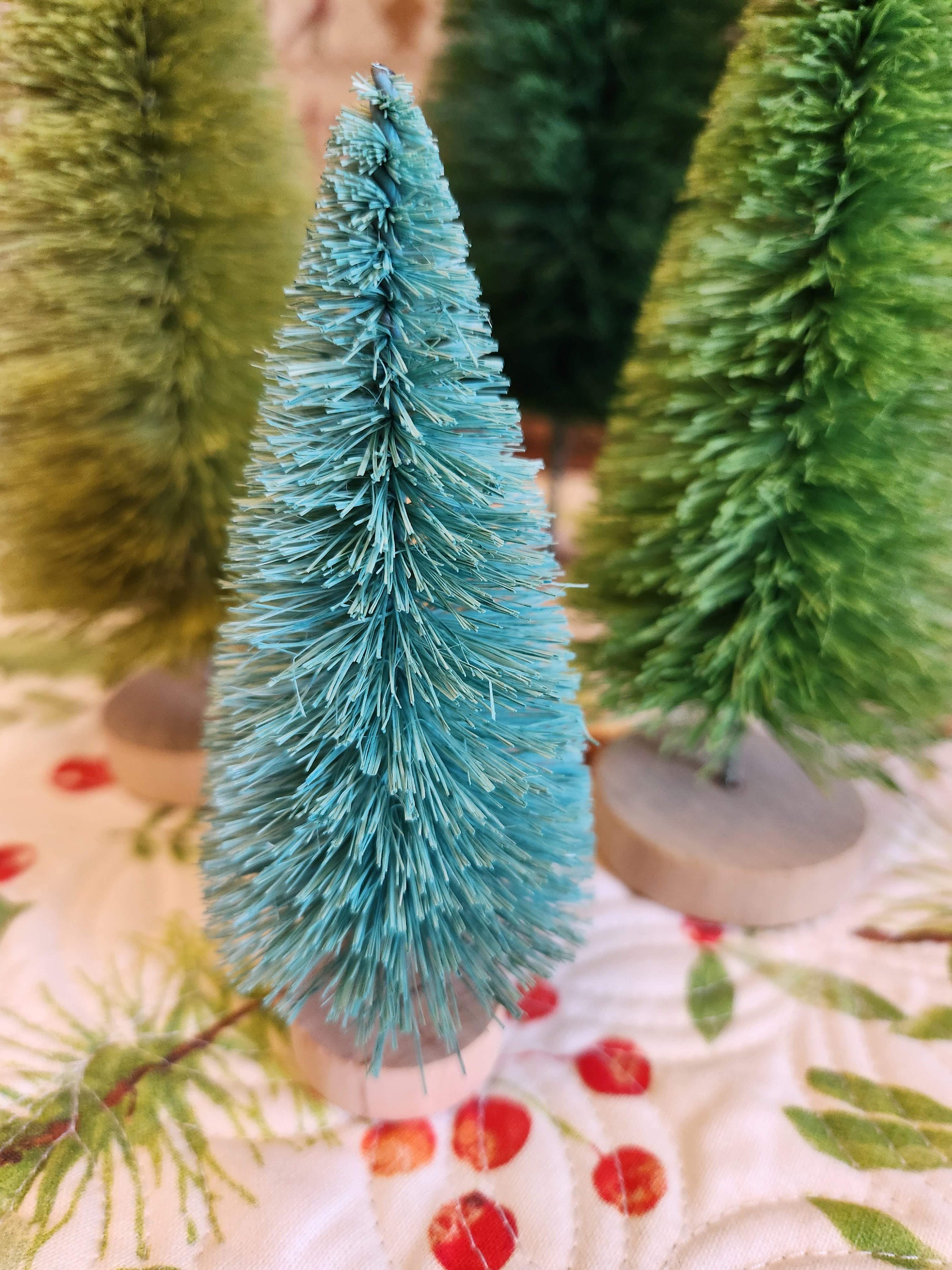 Hues of Green Bottle Brush Trees - Etsy