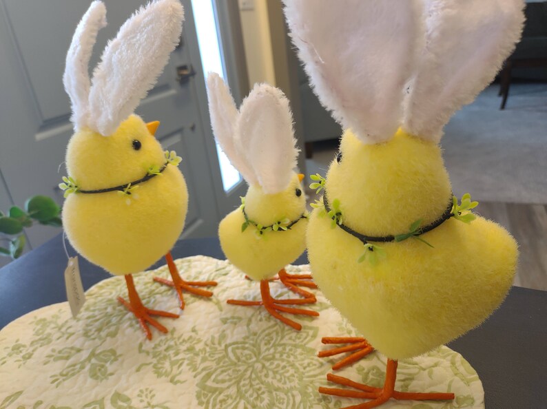 Fuzzy Foam Chicks With Bunny Ears - Etsy