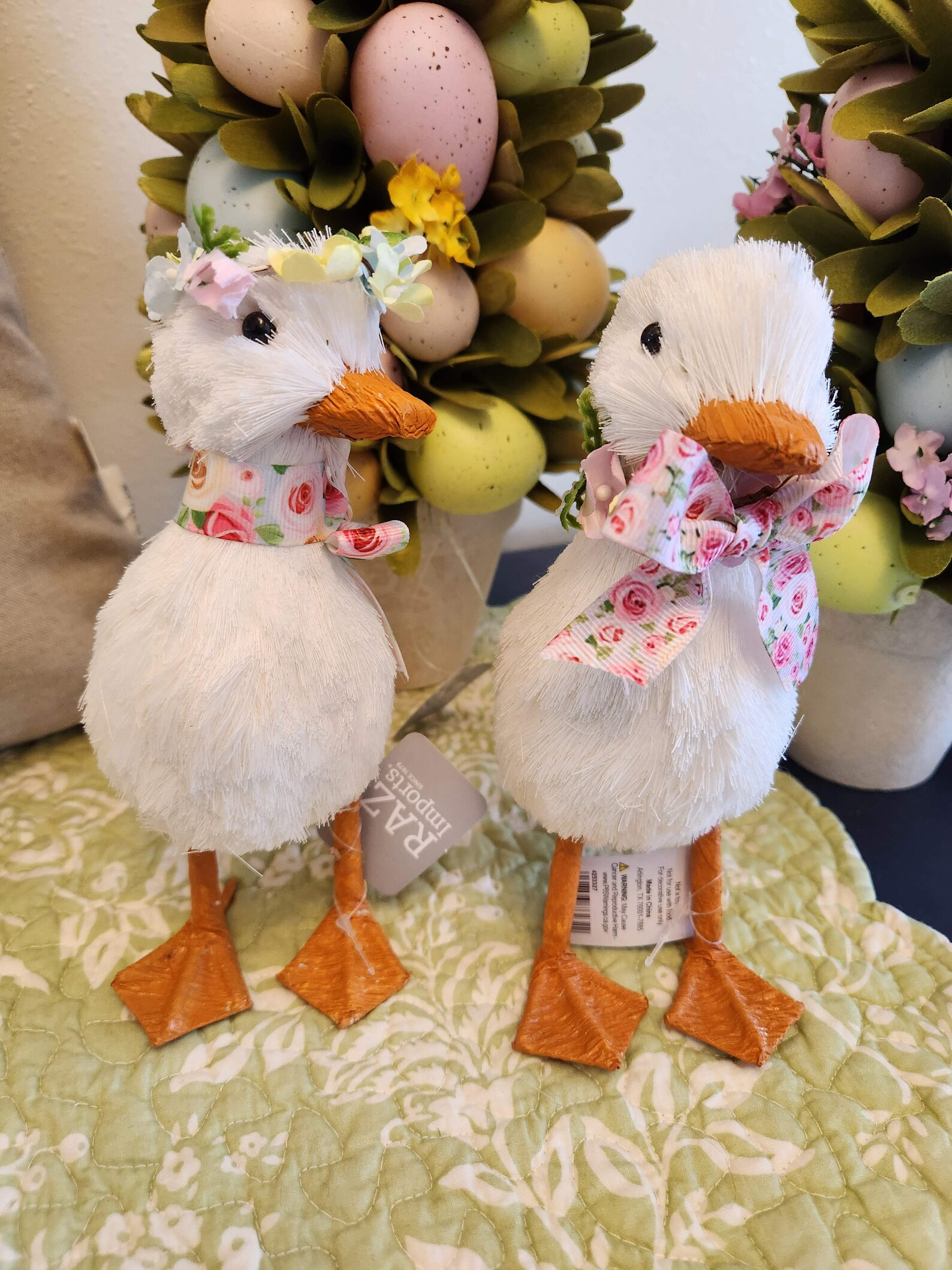 Set of 2 Sisal Ducks - Etsy