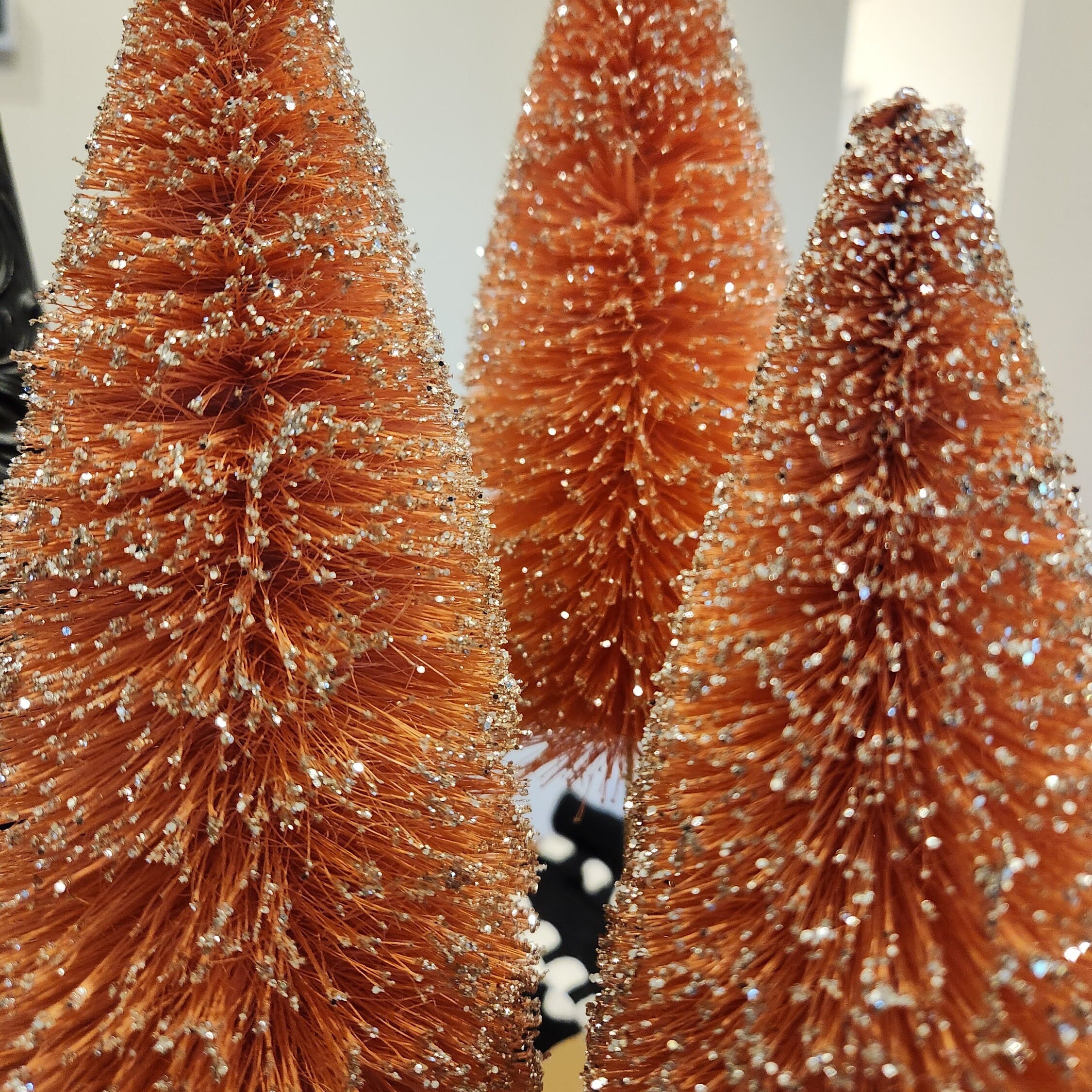 Electric Orange Bottle Brush Trees - Etsy
